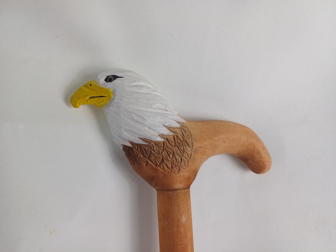 Walking Stick, a Carved Eagle as a Handle - Etsy