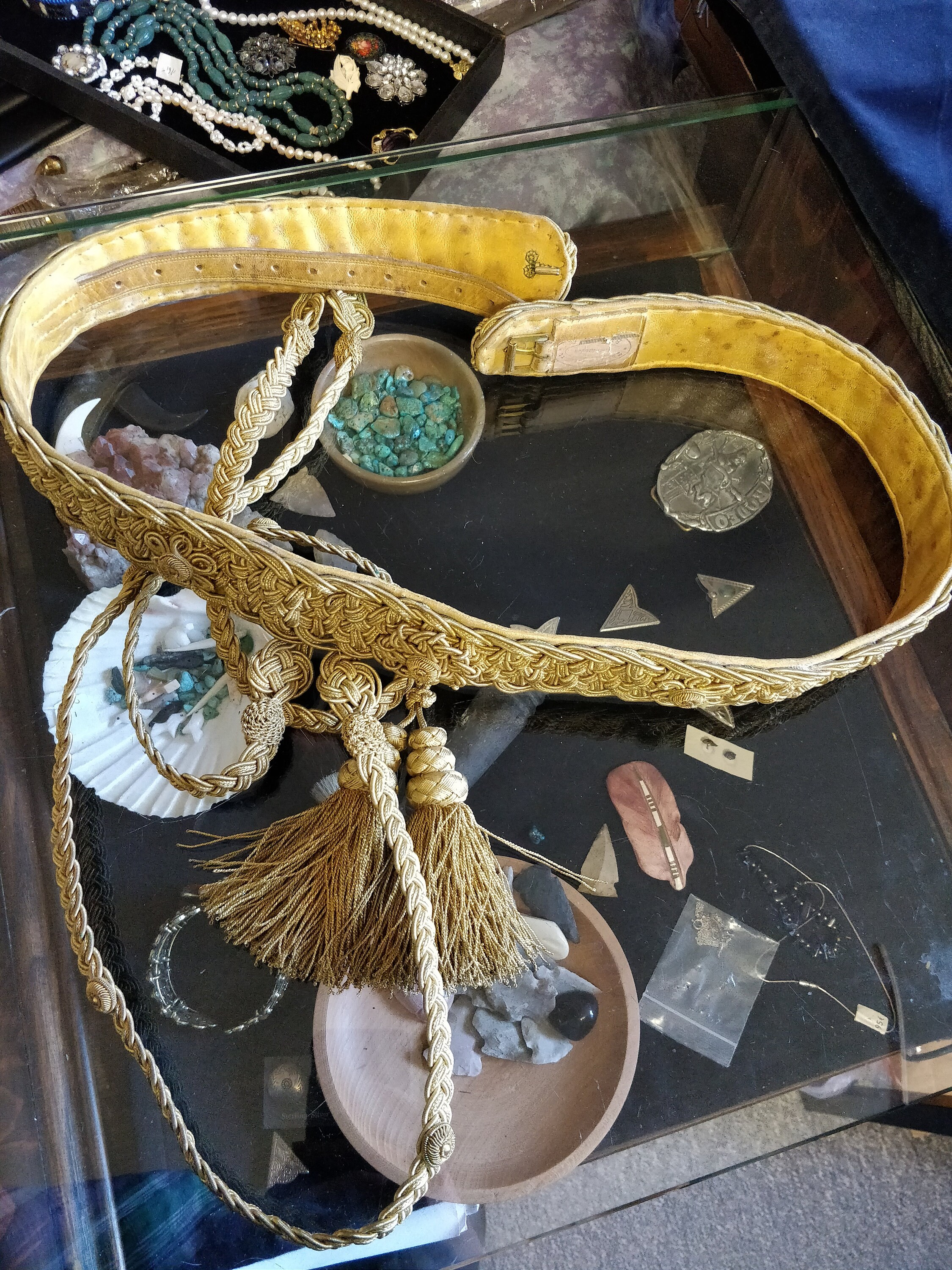 Gold Braid Military Belt of an Unknown Provenance, Gold Braid, Gold ...