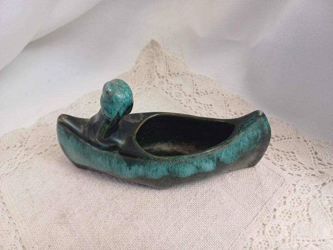 Green Stone Canoe, Vintage Inuit Folklore - Etsy