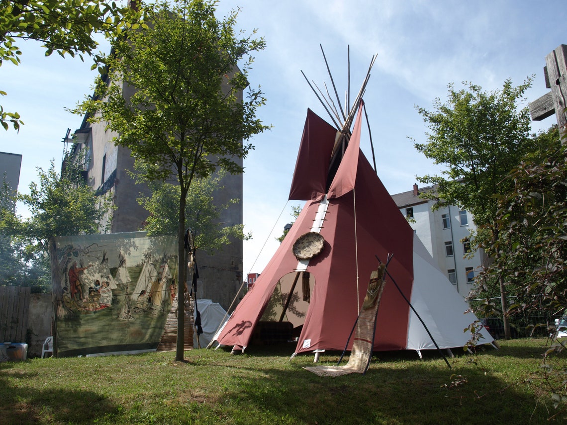 Liner for Tipi, Teepee, Full Size 4 M Diameter Native American Tent ...