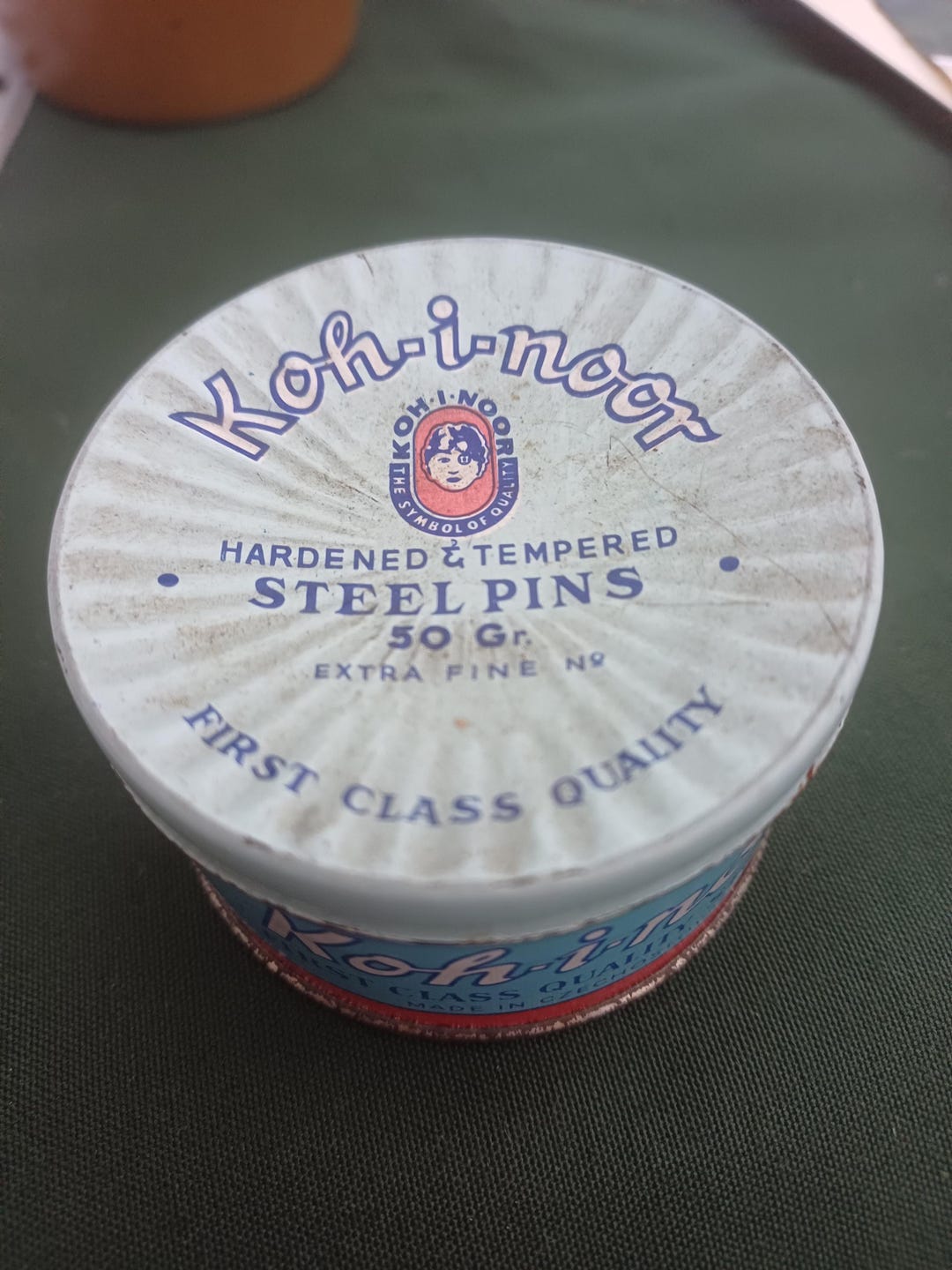 Steel Pins in Original Tin Koh-i-noor Steel Pins Pins Mid Century ...