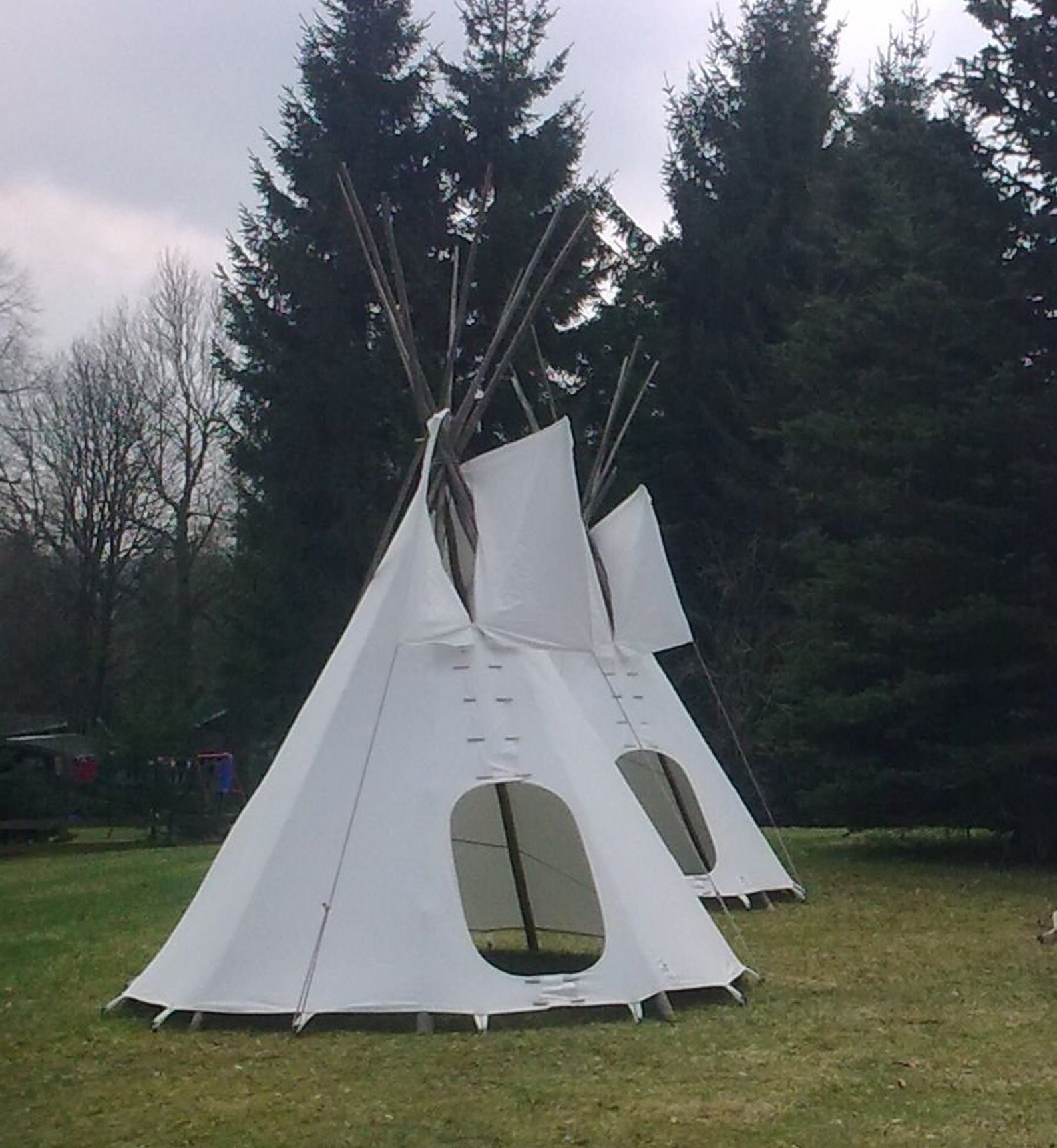Tipi, Teepee, Full Size 3 M Diameter Native American Tent, for Outdoor ...