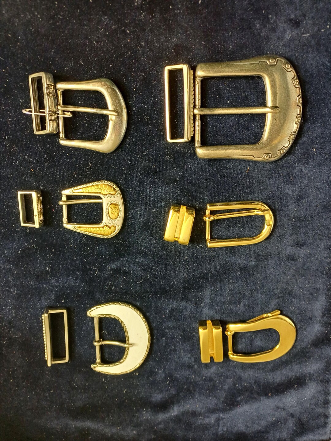 6 Belt Buckles, Silver-colored Buckles Vintage - Etsy