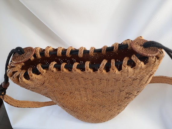 Rattan backpack from Borneo, rattan shoulder bag, raf… - Gem