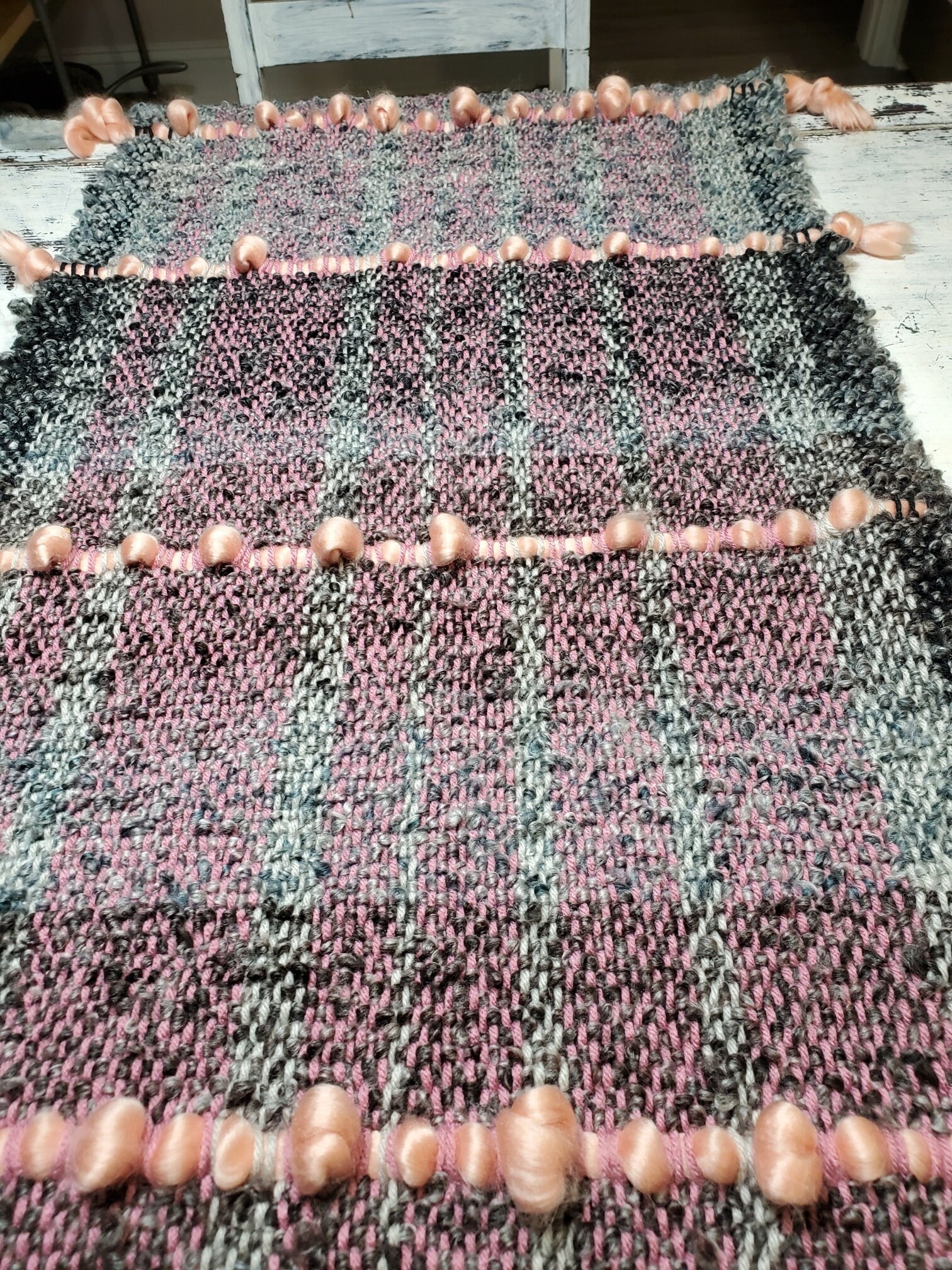 Cotton Wool Table-bed or Sofa Runner 68 L, Made in Artisan Loom ...