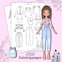 Chinese, Hanfu Coloring Sheet Printable File, Traditional Folk Dress ...