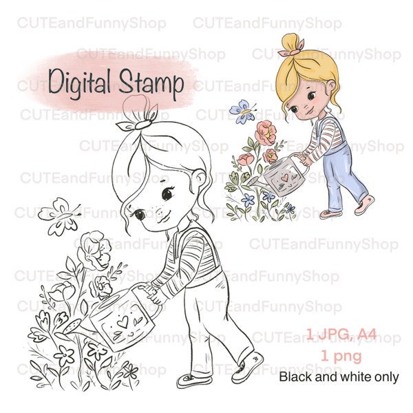 Digi Coloring Page - Etsy