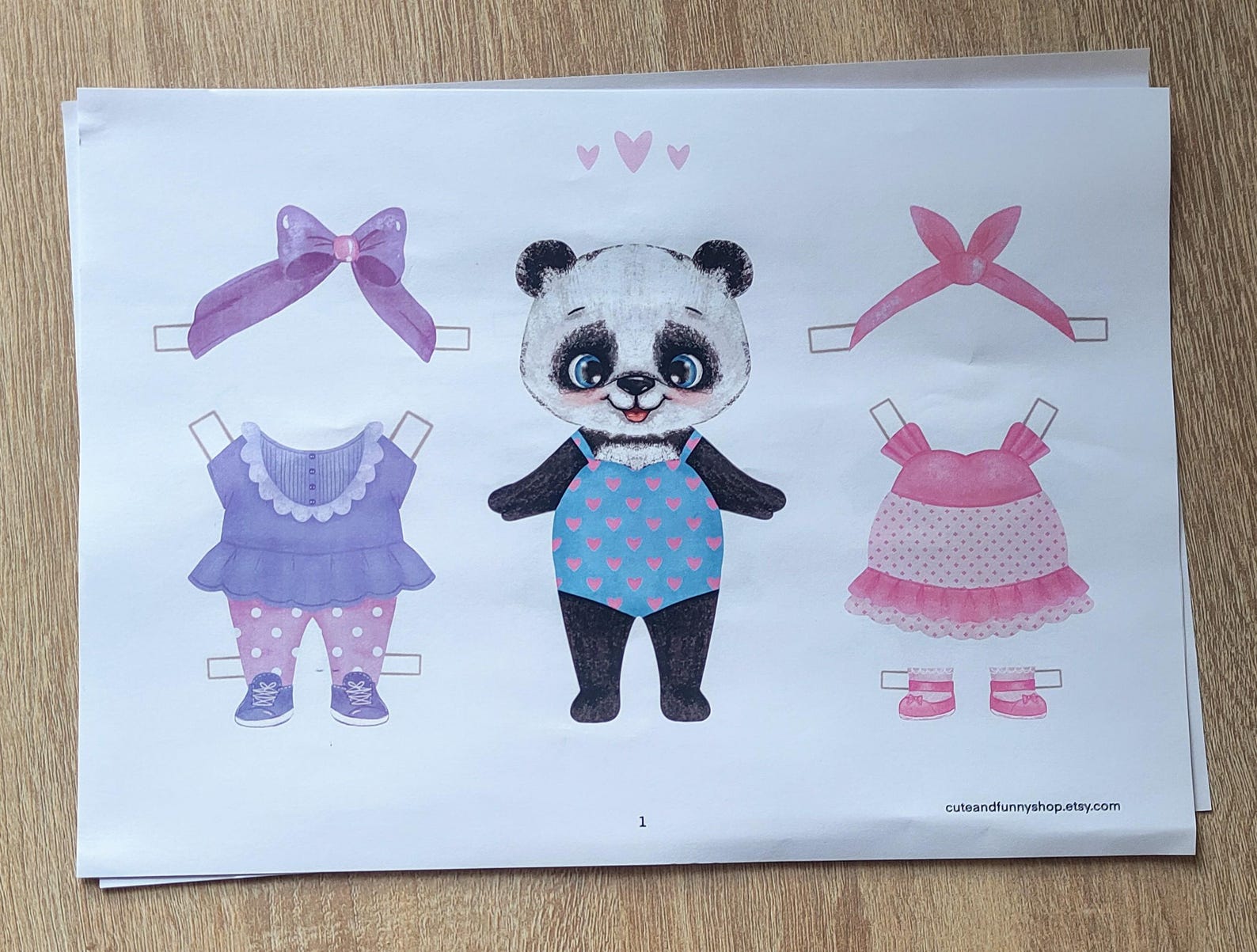 Paper Doll Printable With Clothes. Digital Download. Paper Bear, Animal ...
