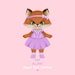 Fox Paper Doll Printable, Dress up Clothes (digital Download), Cutout ...
