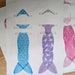 Mermaid Paper Doll Printable With Clothes (digital Download) Dress Up ...