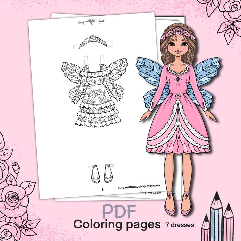 Fairy Paper Doll - Etsy