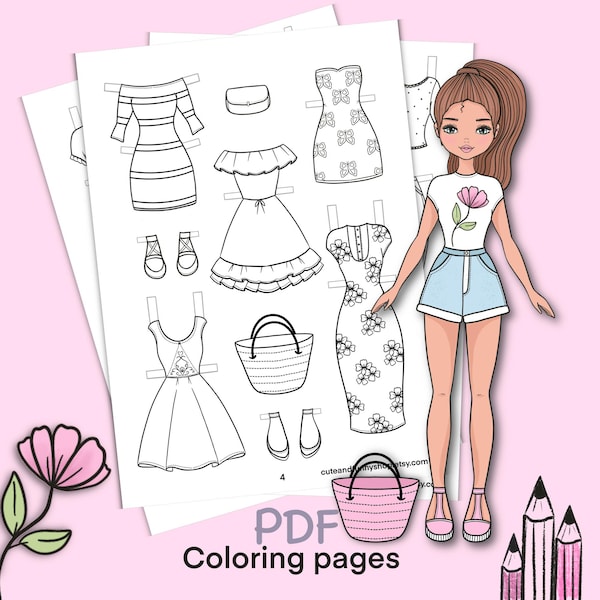Game Book Paper Doll - Etsy UK