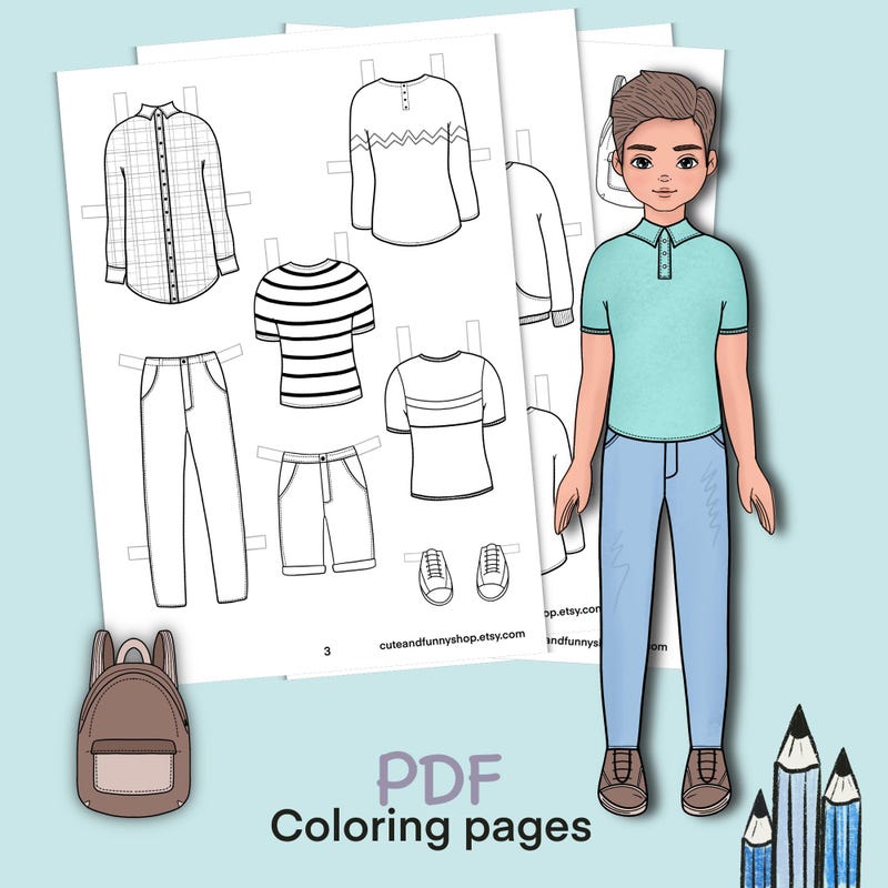 Boy Girl Dress up Doll - Etsy