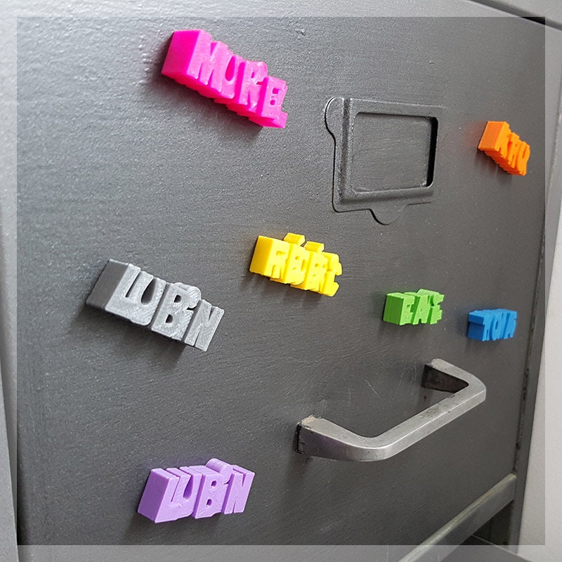 Magnet Fridge - Personalized Thanks to 3D Printing - Etsy