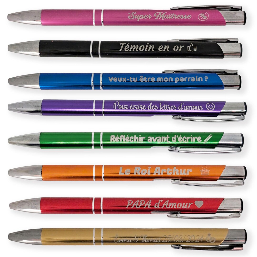 Individually Personalized Ballpoint Pen in Anodized Aluminum – a ...