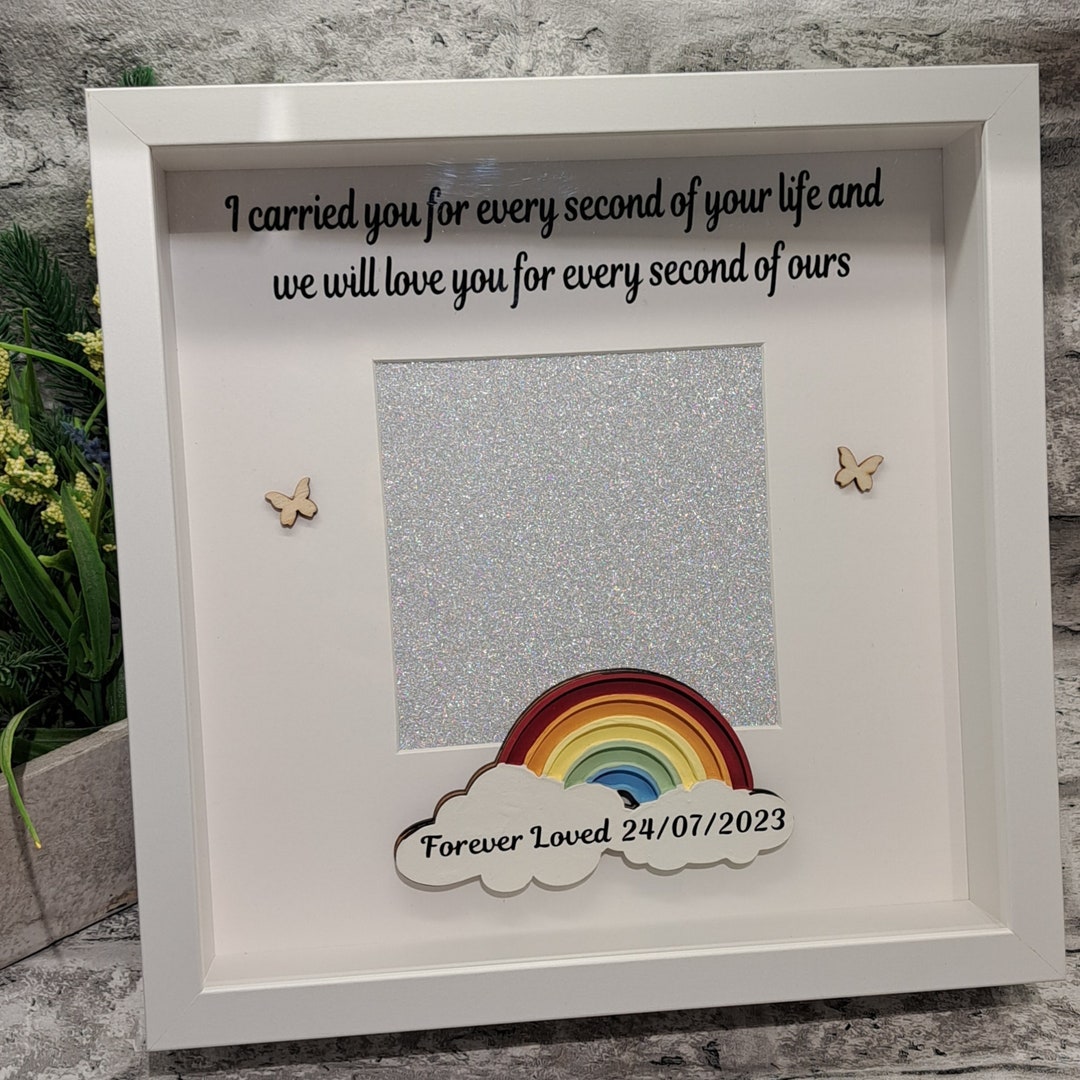 Baby Memorial Keepsake, Personalised Baby Loss Frame, Miscarriage ...