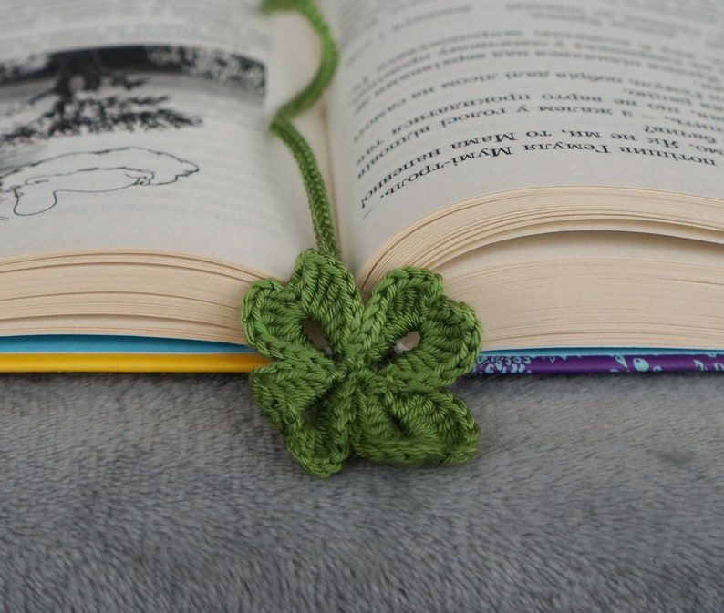 St. Patrick's Day Bookmark Four Leaf Clover Bookmark Bookish Gifts ...