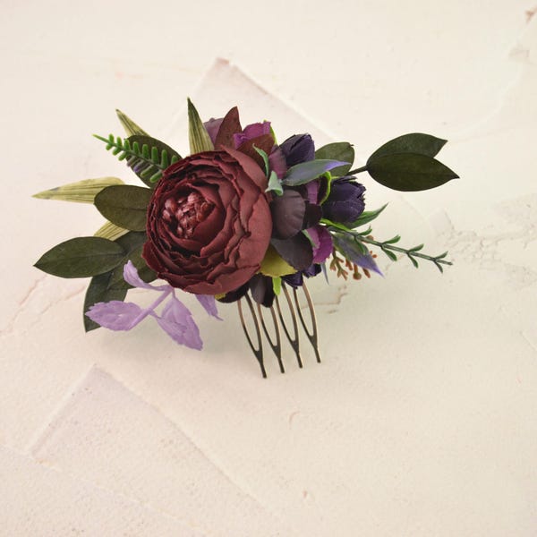 Flower Hair Comb - Etsy