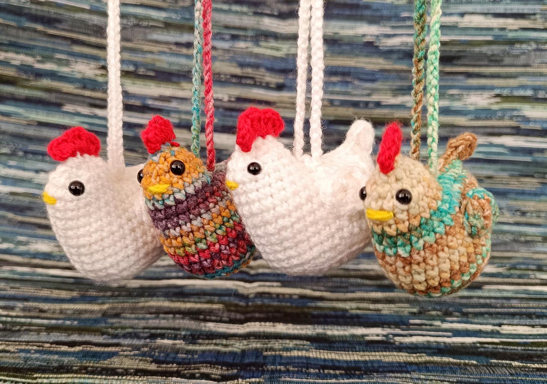 Chicken Lover Gift Rearview Mirror Accessories Cute Car Hanging Car ...