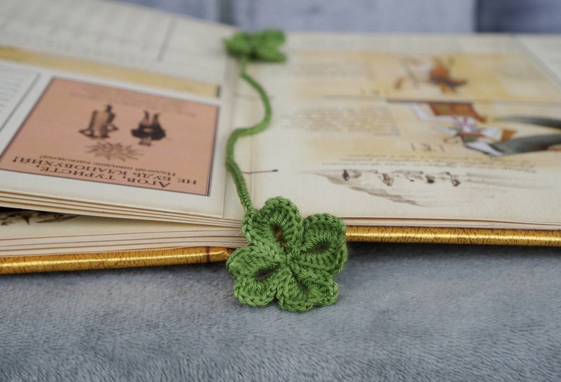 St. Patrick's Day Bookmark Four Leaf Clover Bookmark Bookish Gifts ...