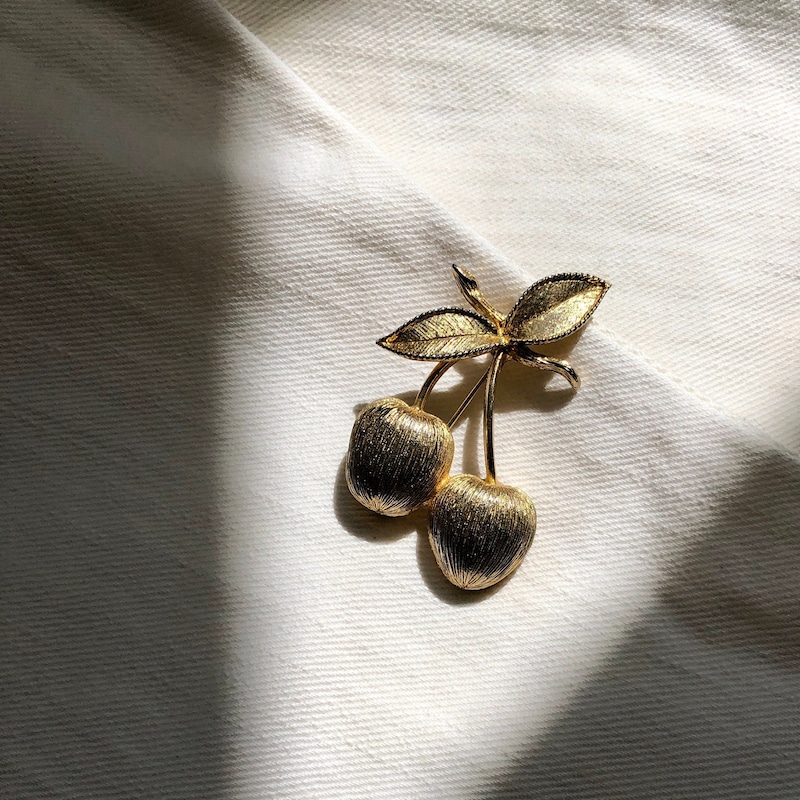 Cherry Brooch - Etsy