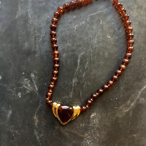 Vintage Napier 14k Gold Resin Beads Necklace | Vintage Necklace | Bead ...
