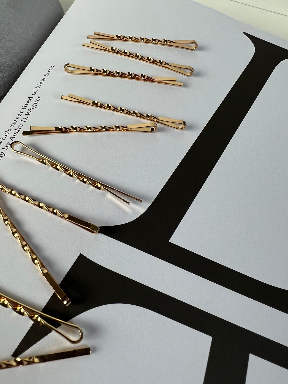 10 PCS Minimalist Gold Bobby Pin Set Hair Jewelry Hair - Etsy