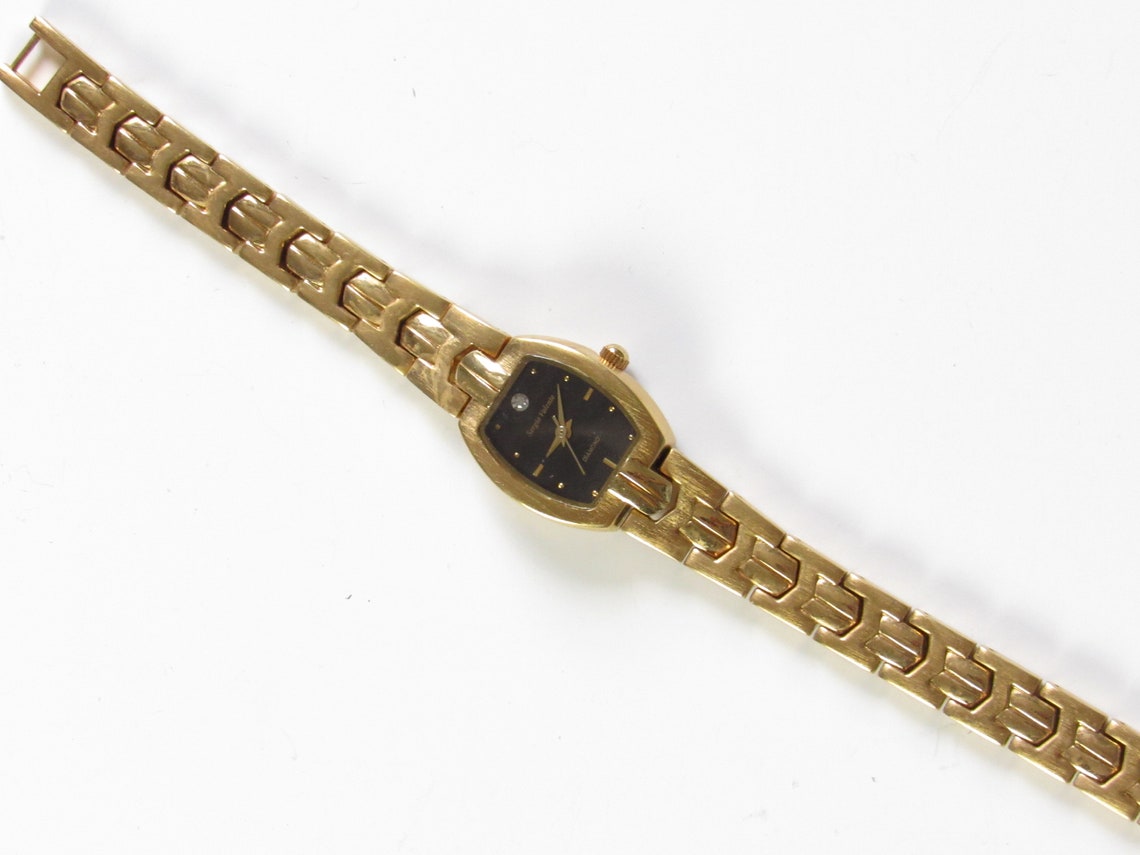 Sergio Valente Diamond Gold Japanese Movement Ladies Watch | Etsy