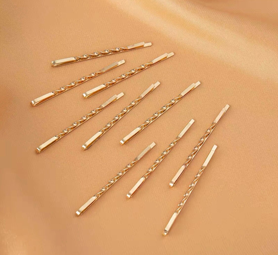 Gold Bobby Pin Box Bobby Pin Holder Hair Accessories Gold | Etsy