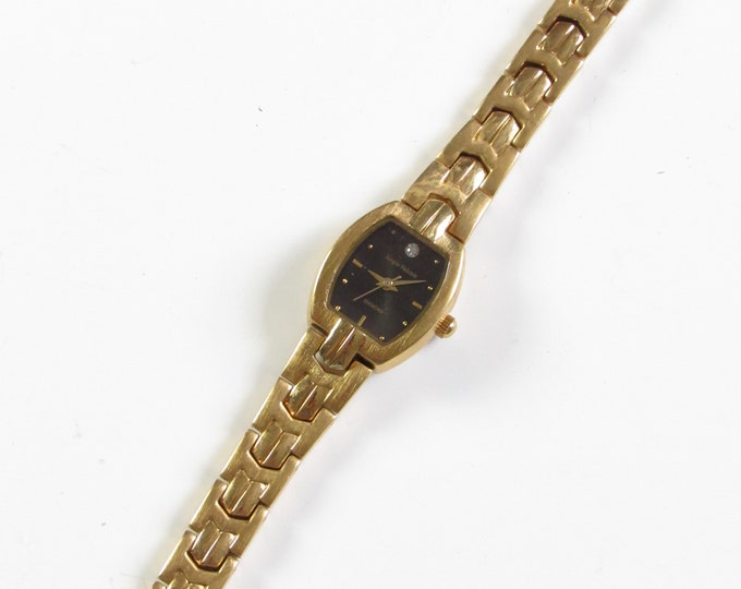 Sergio Valente Diamond Gold Japanese Movement Ladies Watch, Vintage ...