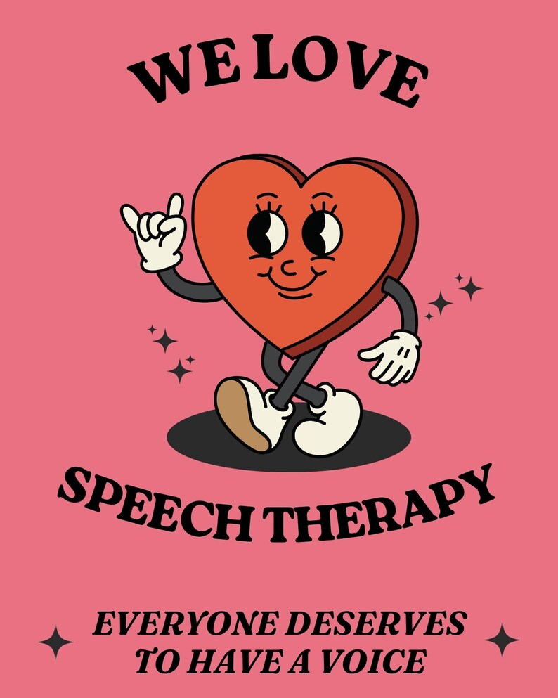 Speech Therapy Decor Digital Download- We Love Speech Therapy Print ...