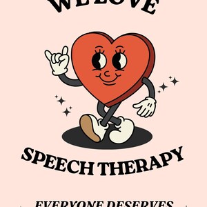 Speech Therapy Decor Digital Download- We Love Speech Therapy Print ...