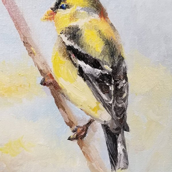Goldfinch Painting - Etsy