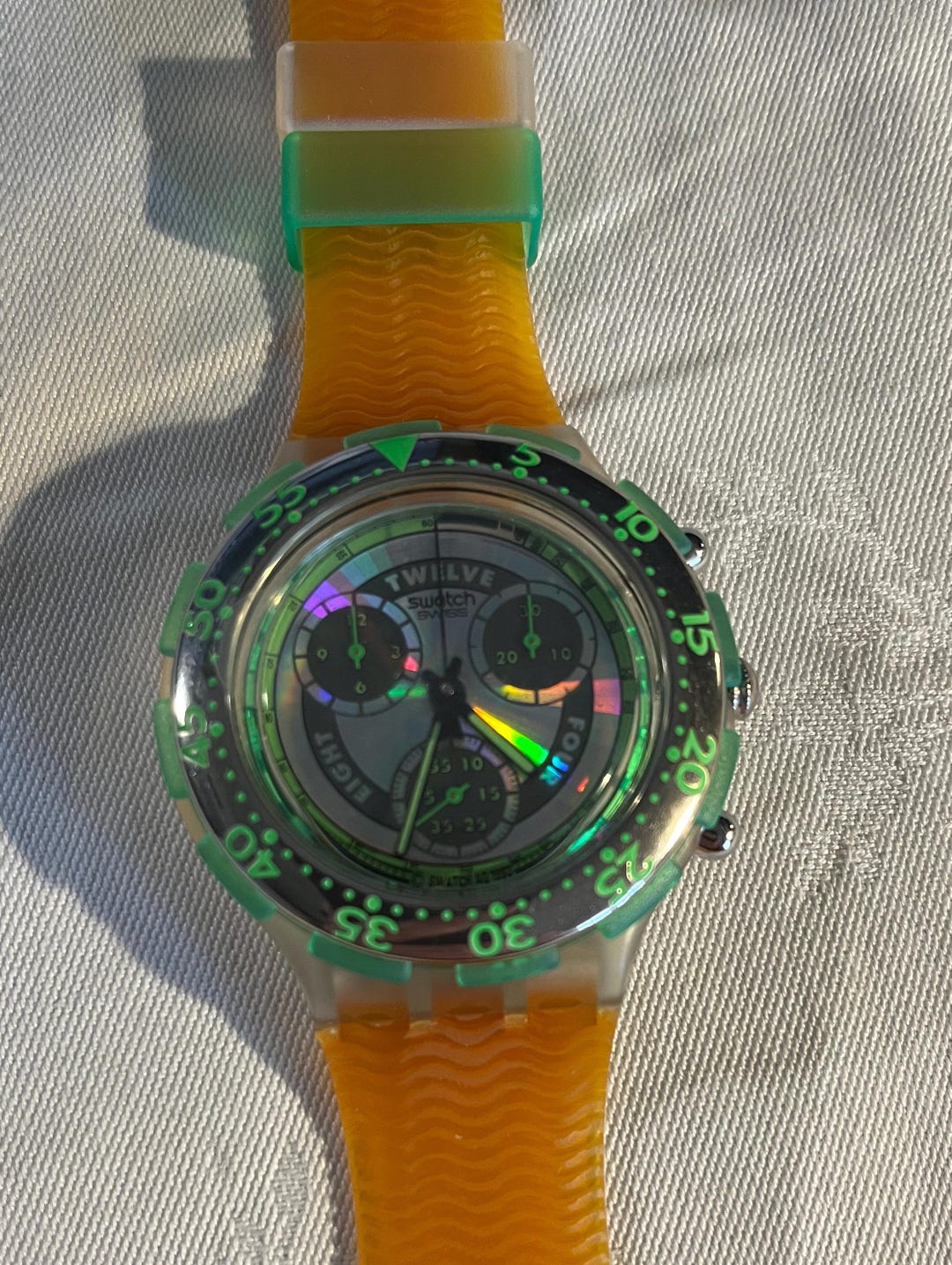 Vintage 1994 Swatch Sirena Chrono Watch - New in Box - Etsy