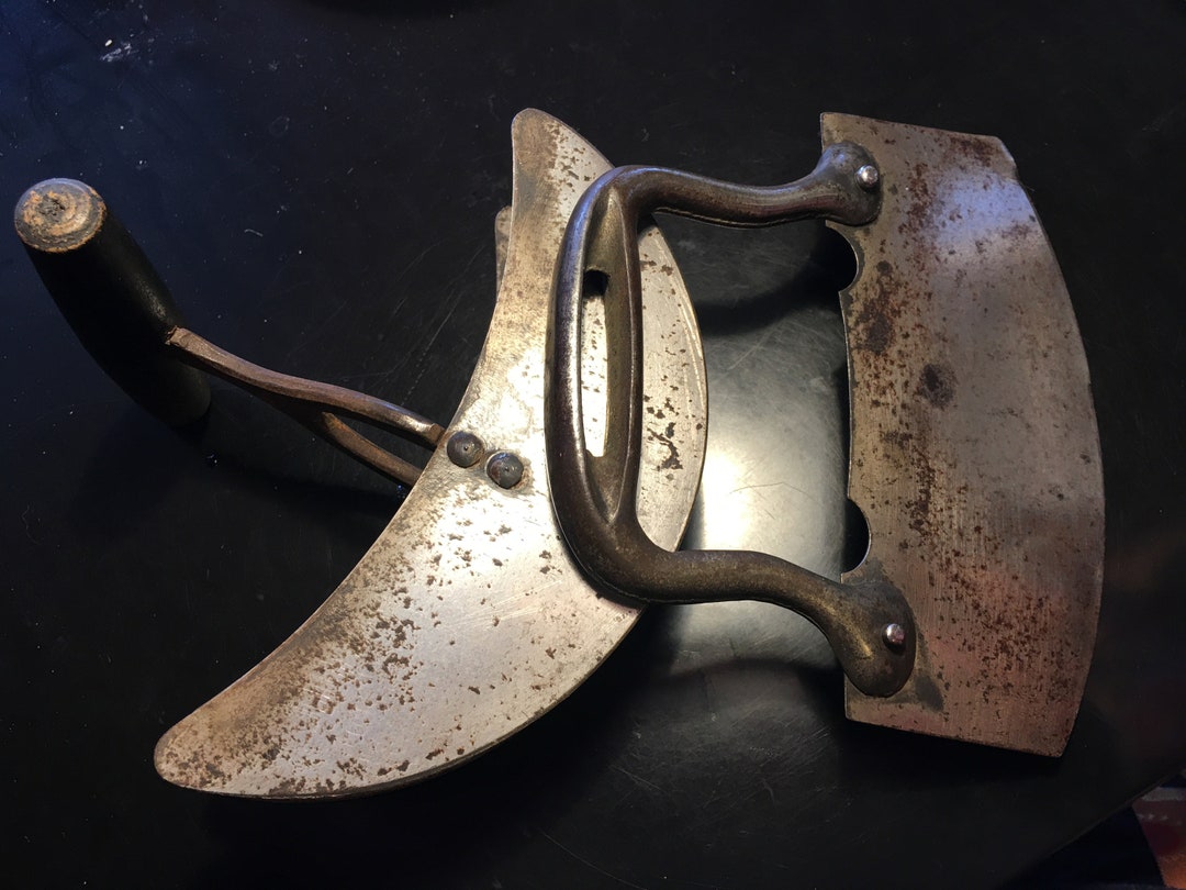 Antique Kitchen Choppers - Single Blade Rocking Chopper - Double Blade ...