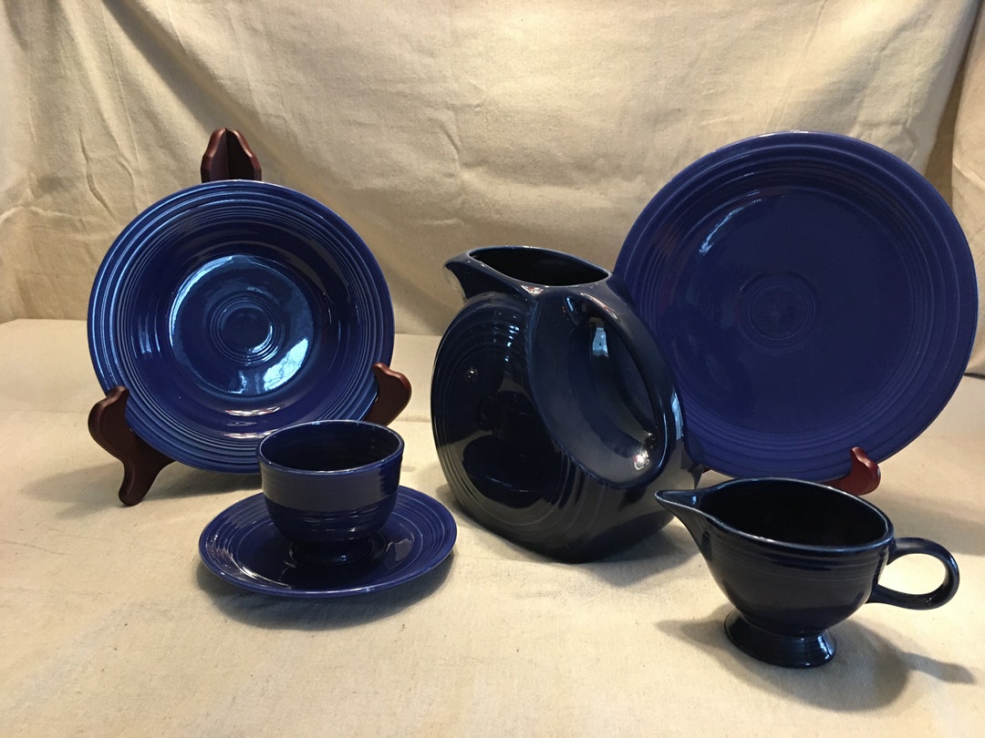 Vintage Cobalt Blue Fiesta Ware - Etsy