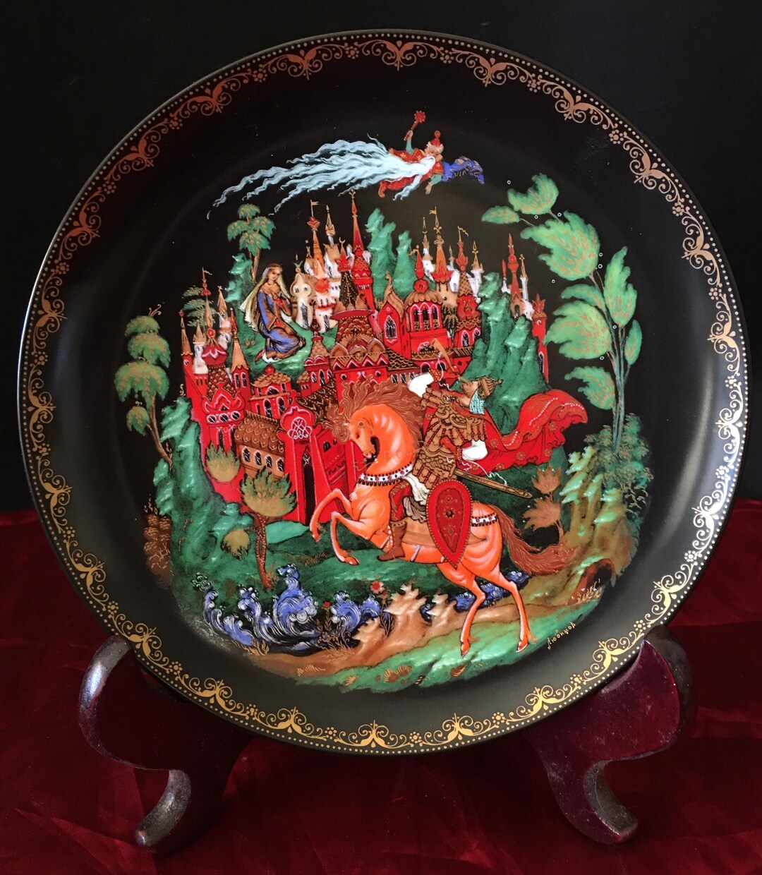 Legends Collector's Plates - Hand Painted Scenes From Legends - Etsy