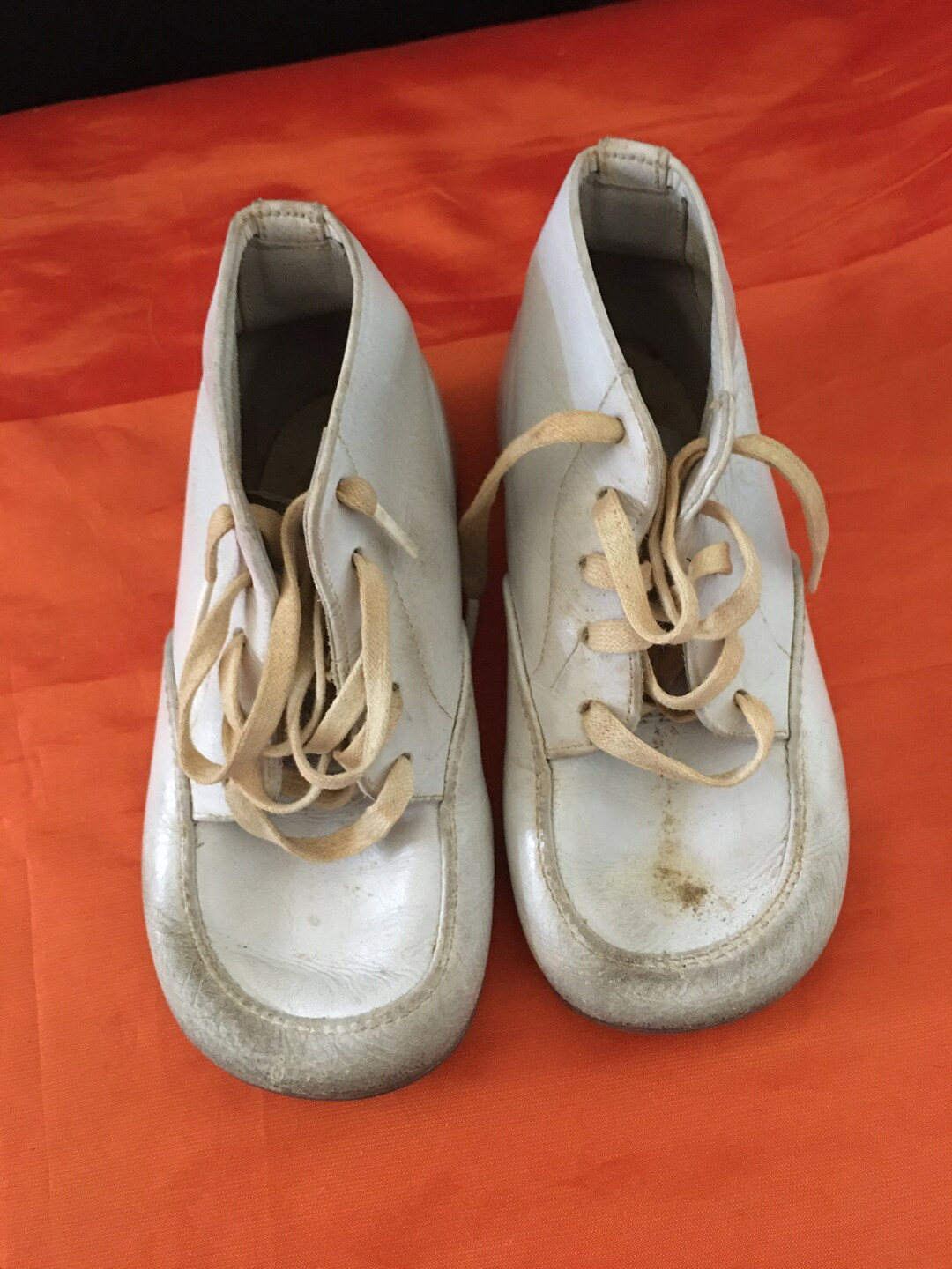 Vintage Children's Shoes - White Leather Children's Shoes - Poll Parrot ...