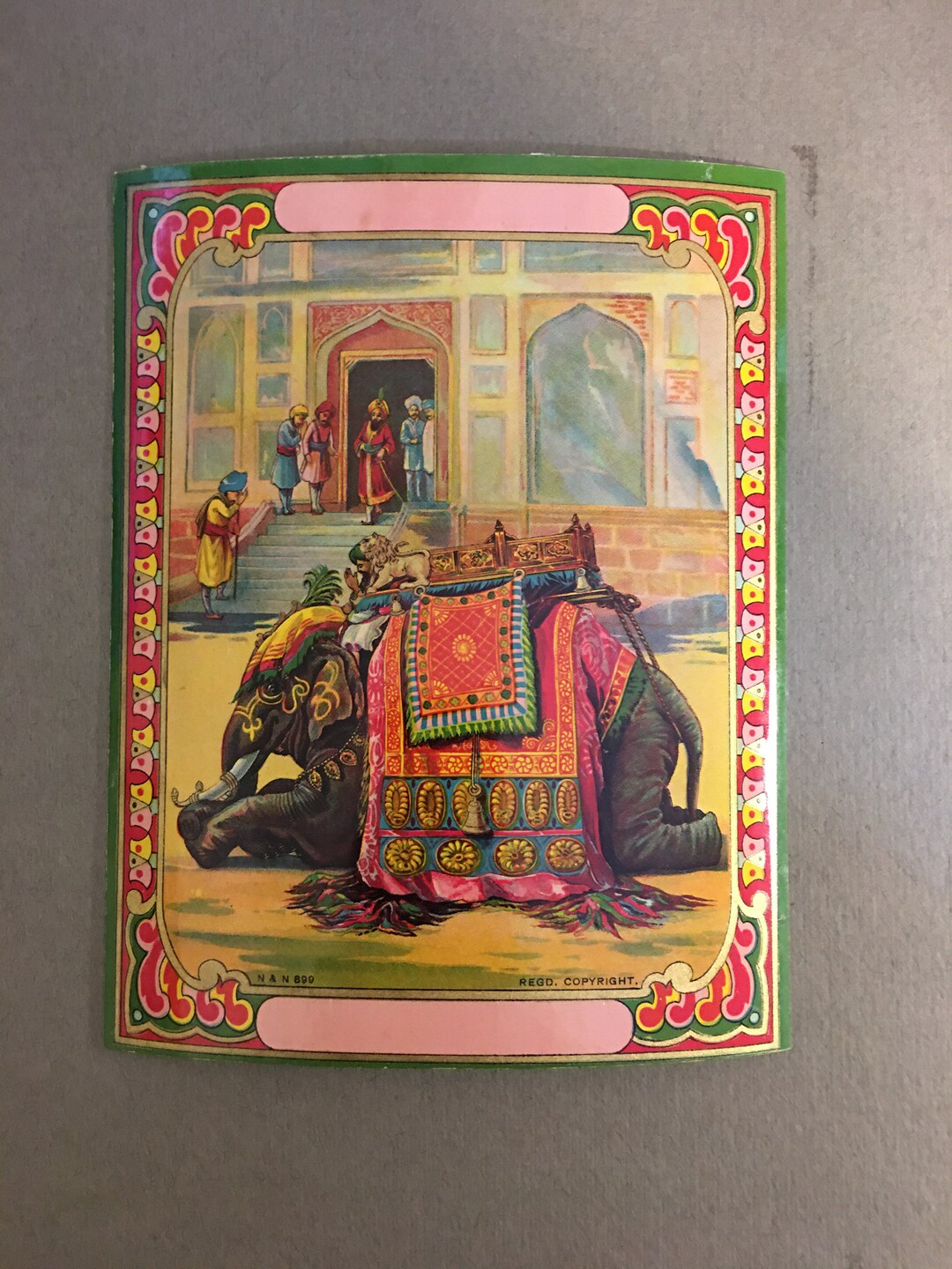 Vintage Polychrome Lithograph Elephant Taxi Cigar Box Label - Etsy