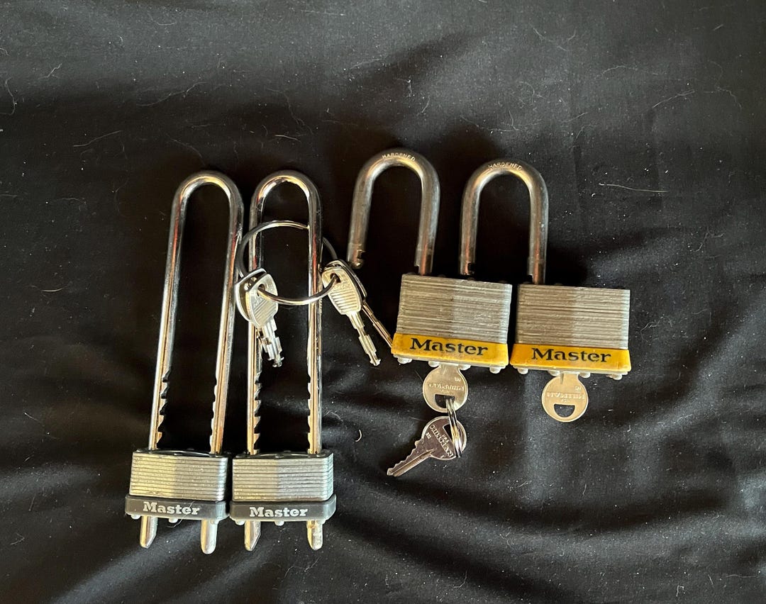 Vintage Padlocks - Master Locks - 2" and 5" Hooks - Etsy