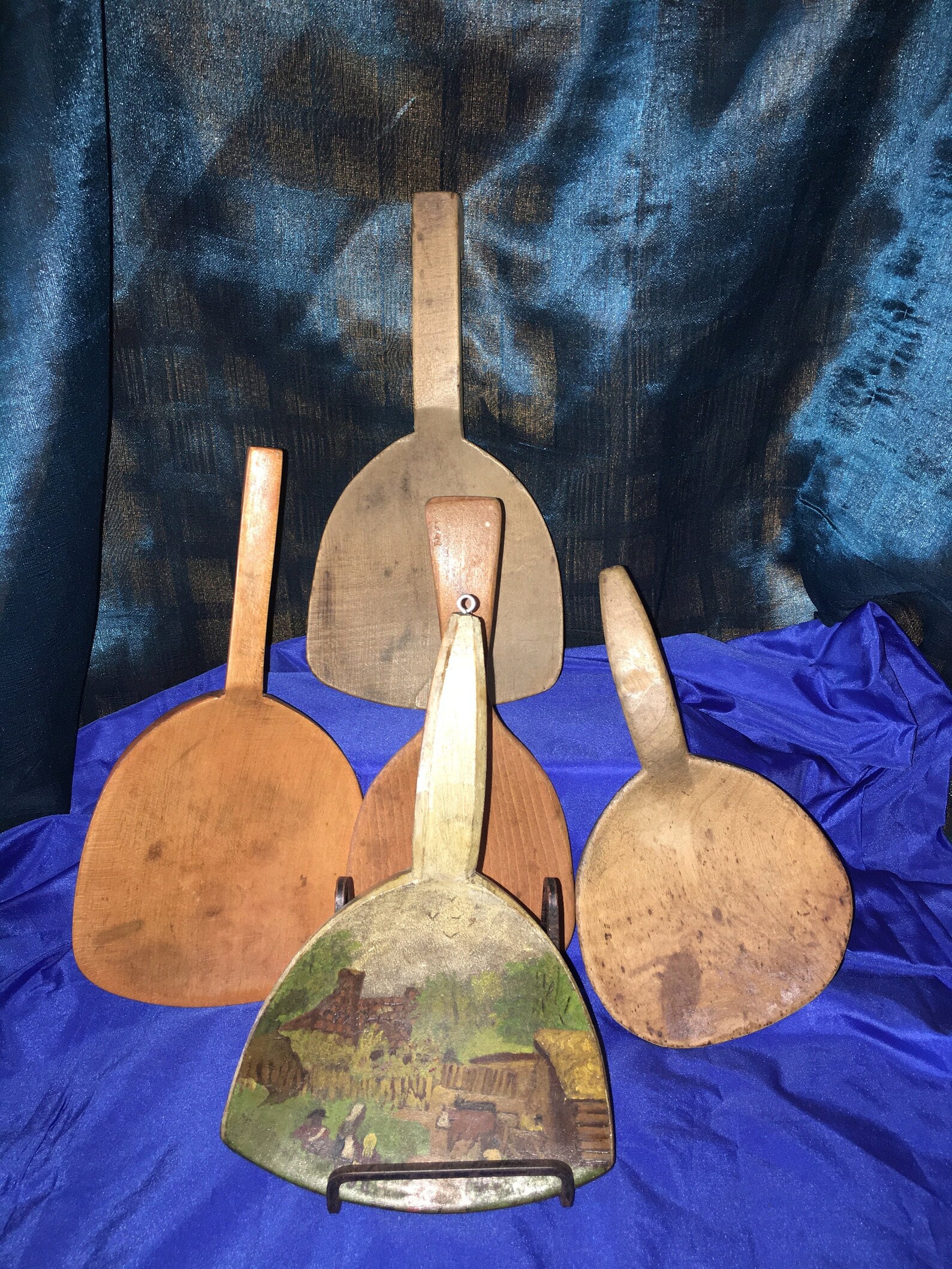 Antique Butter Paddles Hand Made Hand Painted Paddles - Etsy