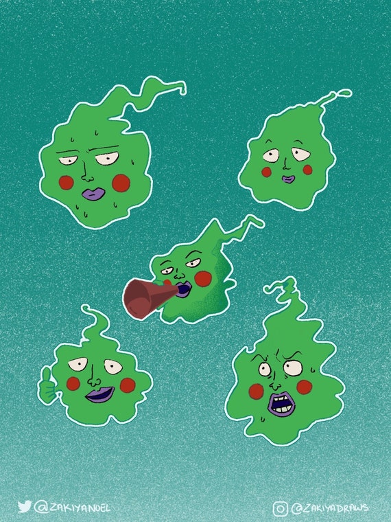 Mob Psycho Dimple Sticker Set | Etsy