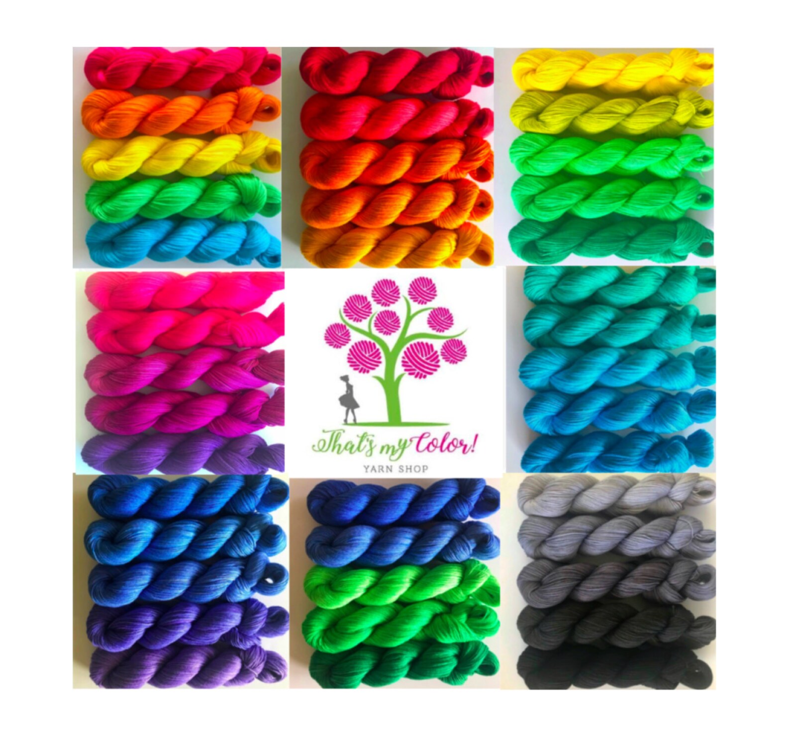 Hand Dyed Vegan Yarn Kits Fingering / Sock Weight Bamboo - Etsy