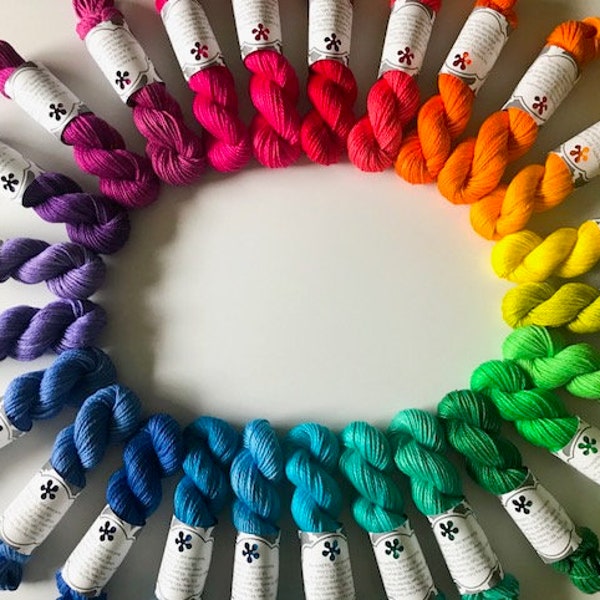 Rainbow Yarn - Etsy