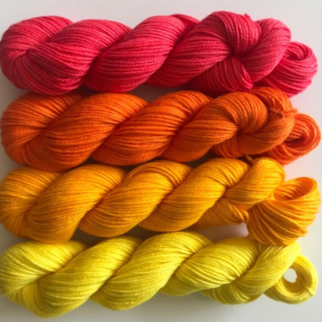 Vegan Sock / Fingering Yarn - Hand Dyed Bamboo Cotton - Choose Color ...