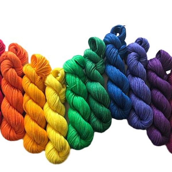 Rainbow Yarn - Etsy