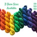 Rainbow Hand Dyed Yarn Kit Vegan Fiber bamboo Cotton - Etsy