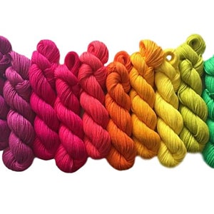 Vegan Yarn Kit Fingering / Sock Weight Bamboo Cotton Hand - Etsy