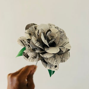 Custom Manga Anime Book Page Roses|paper Roses|birthday Gift|lover of ...