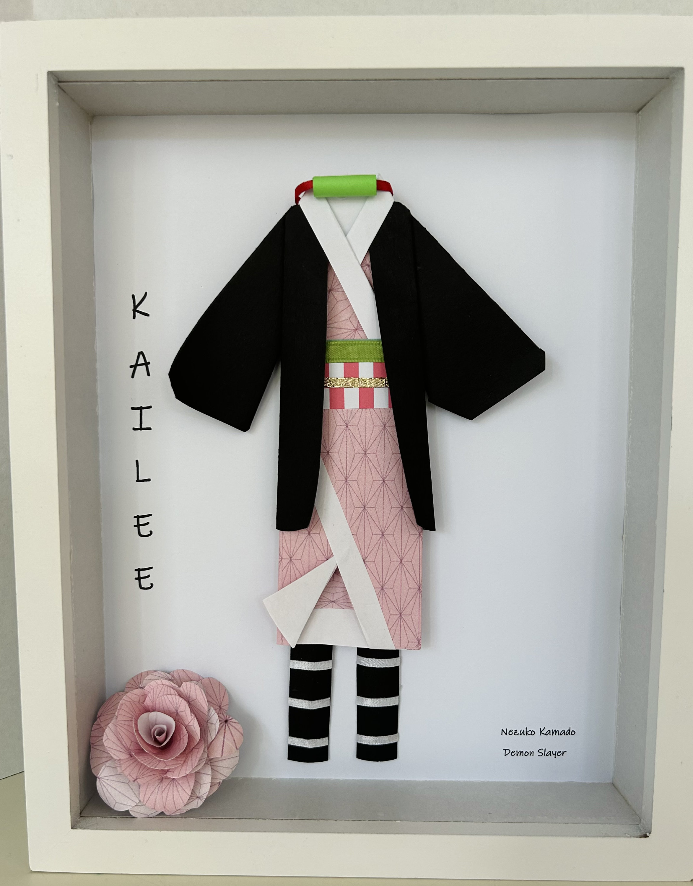 Personalized Nezuko Shadow Boxdemon Slayer Mangapaper - Etsy